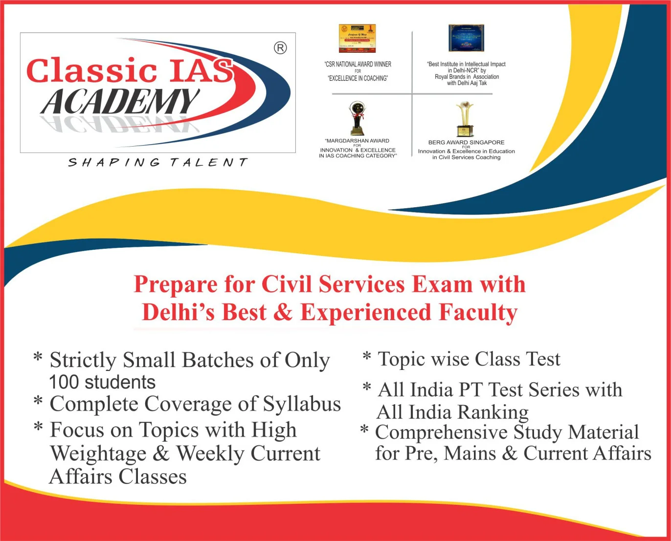 India's Best IAS Coaching in Delhi, Top UPSC Institute in Delhi ...